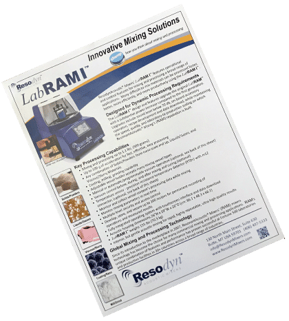 LabRAM Original Product Exchange Program - Resodyn Acoustic Mixers